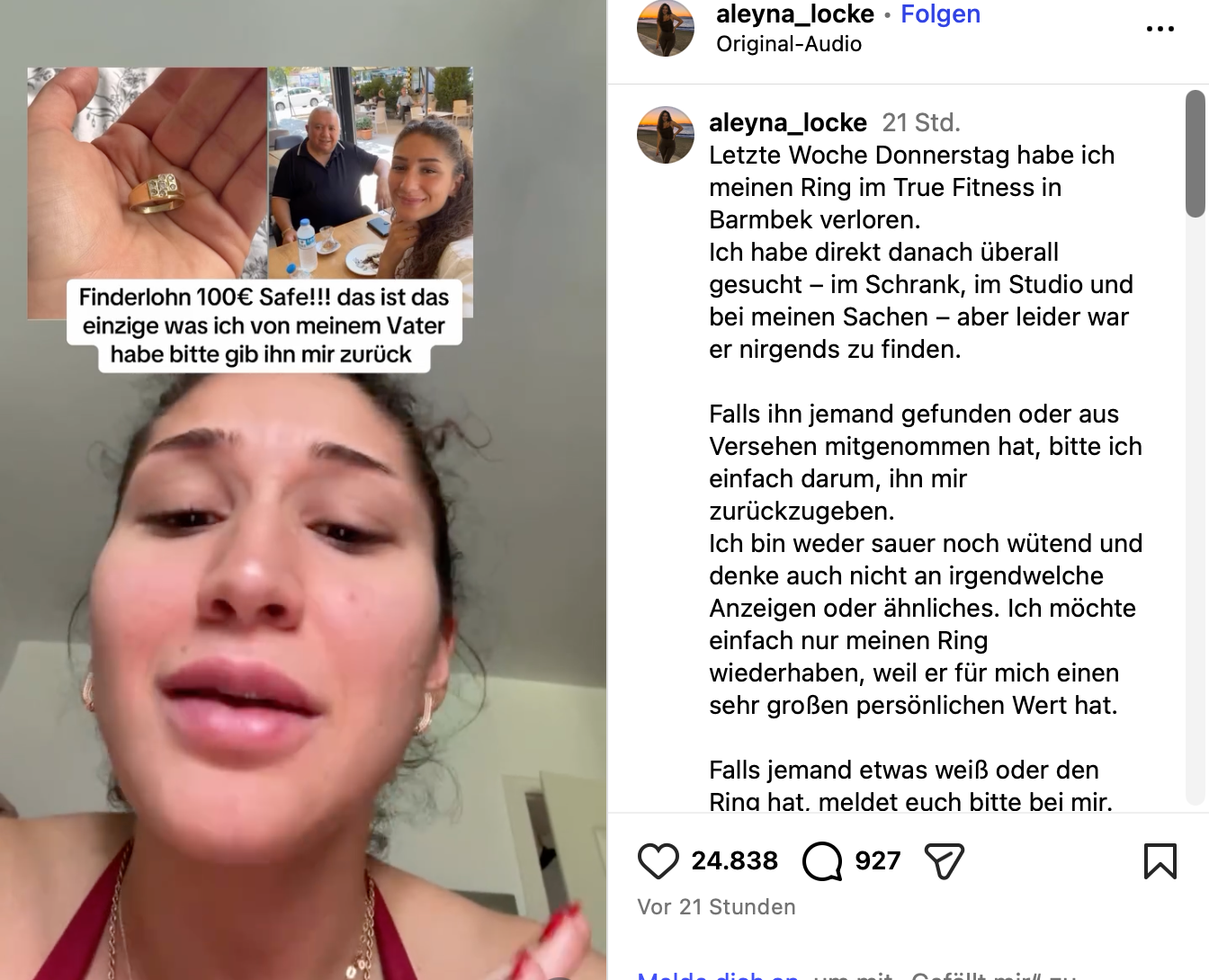 Hamburgerin verliert Erbstück ihres Vaters – Netz soll helfen | MOPO